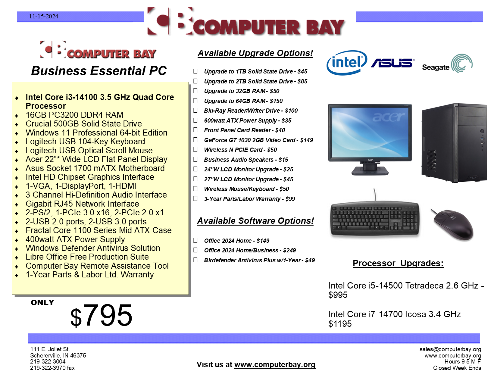 Custom PC Options • Computer Bay